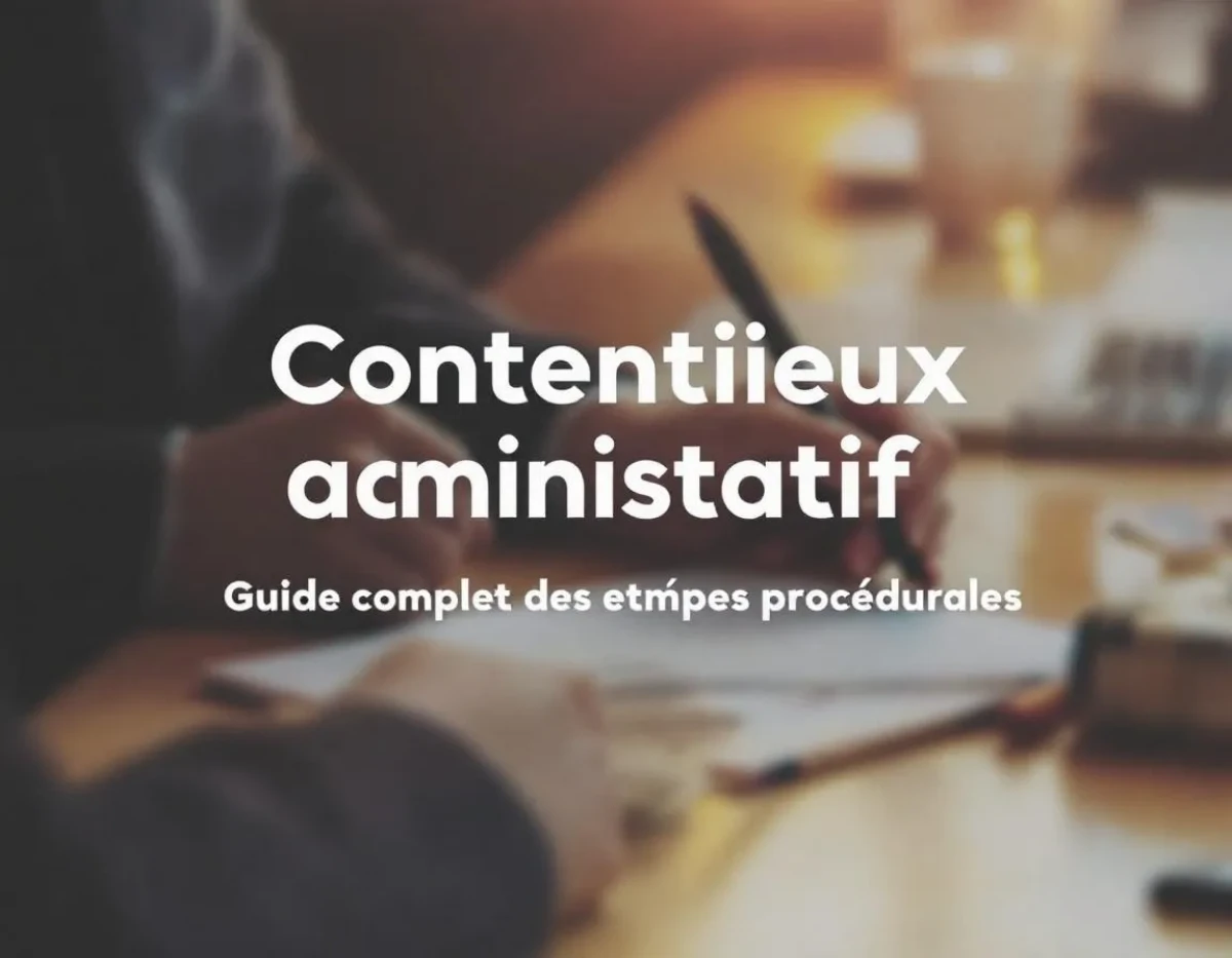 Contentieux administratif : Guide complet des étapes procédurales - Notaire